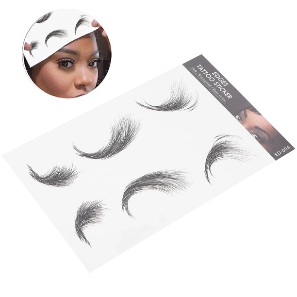 Hailine Sticker,Women Edges Hairstyles Tattoo Hailine Tattoo Sticker ...