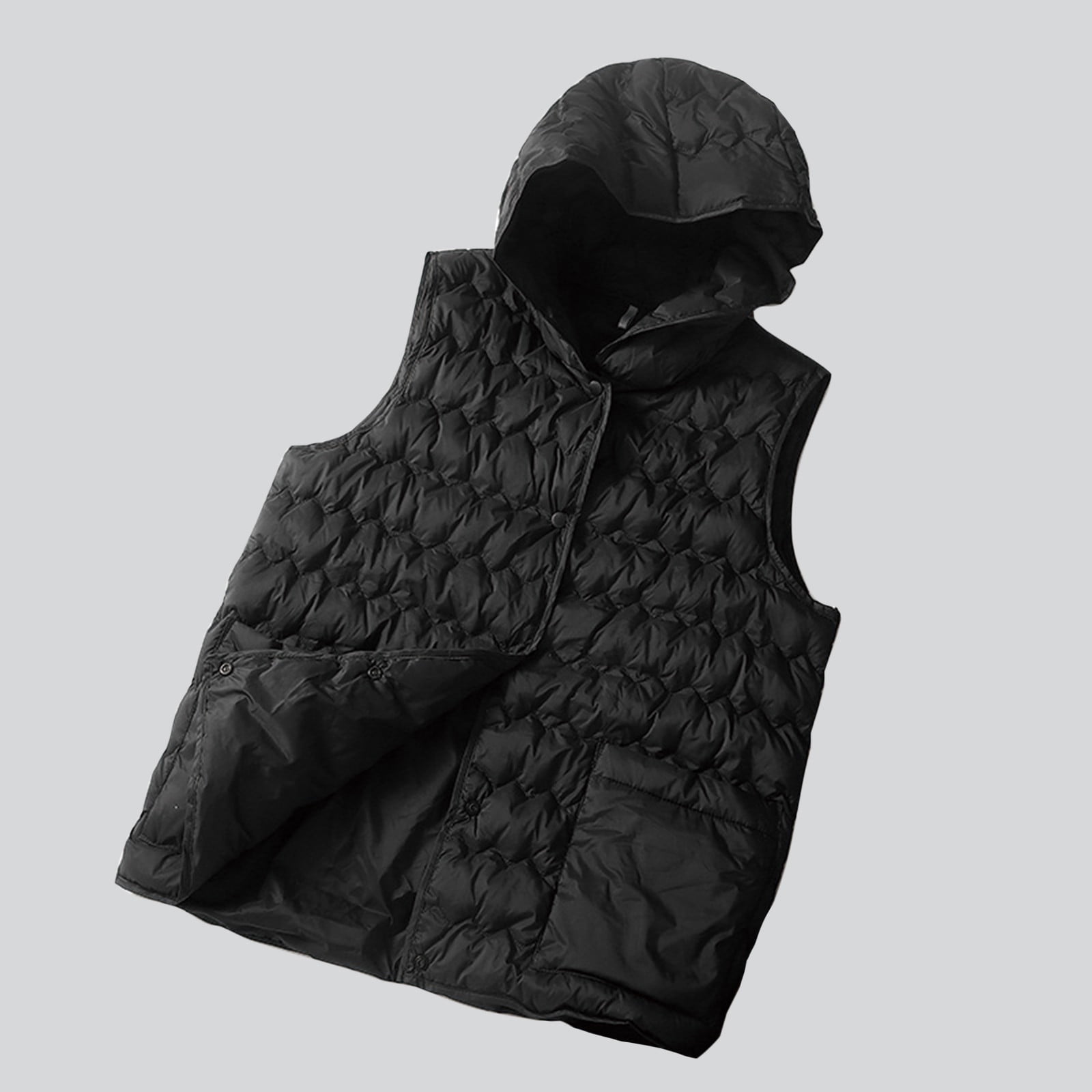 Click here for Egnmcr Sleeveless Hooded Casual Outwear & Jackets... prices