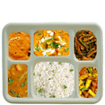Eco-Friendly 6 Compartment Thali Biodegradable White Plates Made with ...
