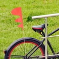 WHAMVOX 1Set Orange Safety Flags with Pole for Elderly Fiberglass ...