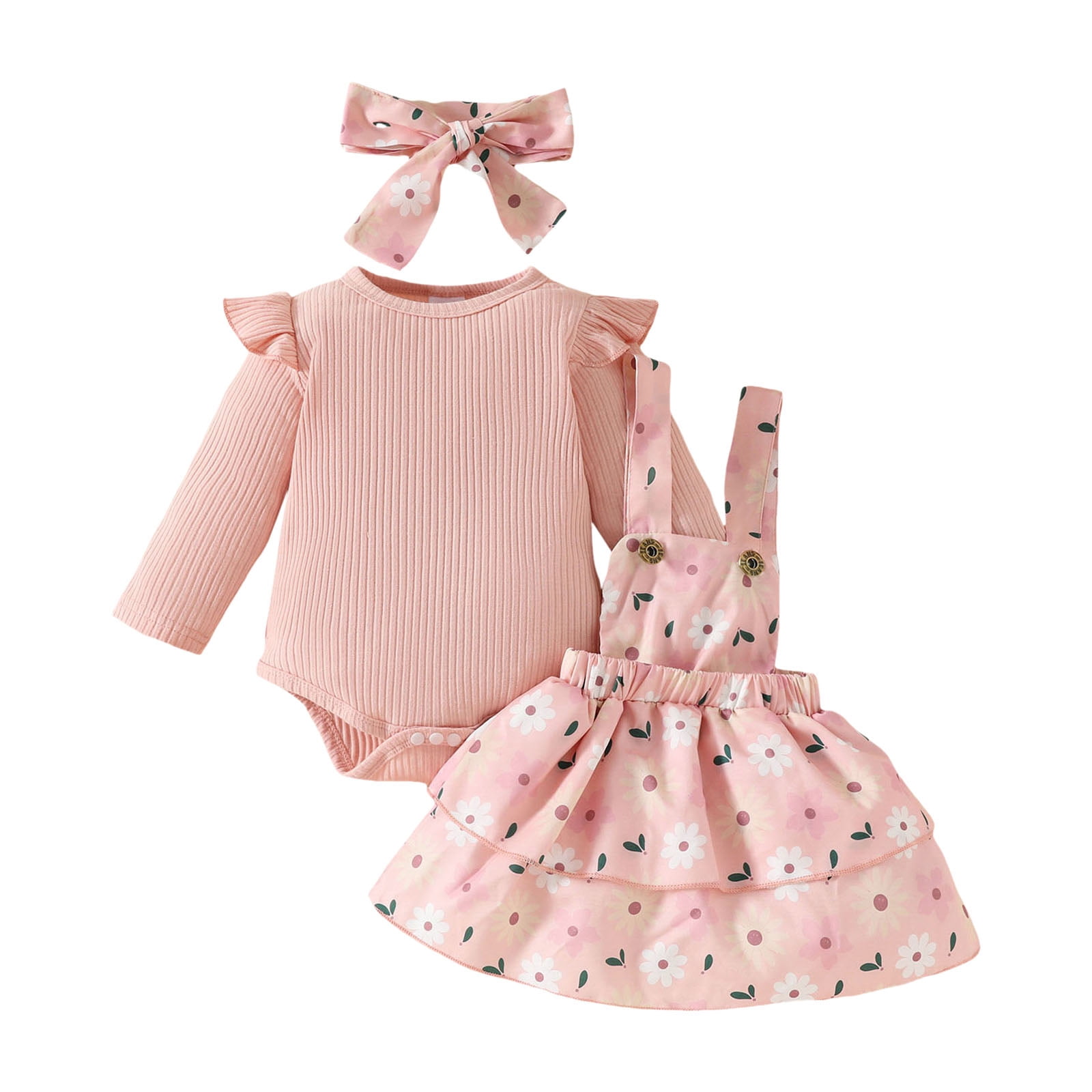 Click here for Dmqupv Baby Girl Romper Set Birthday Outfit Baby G... prices