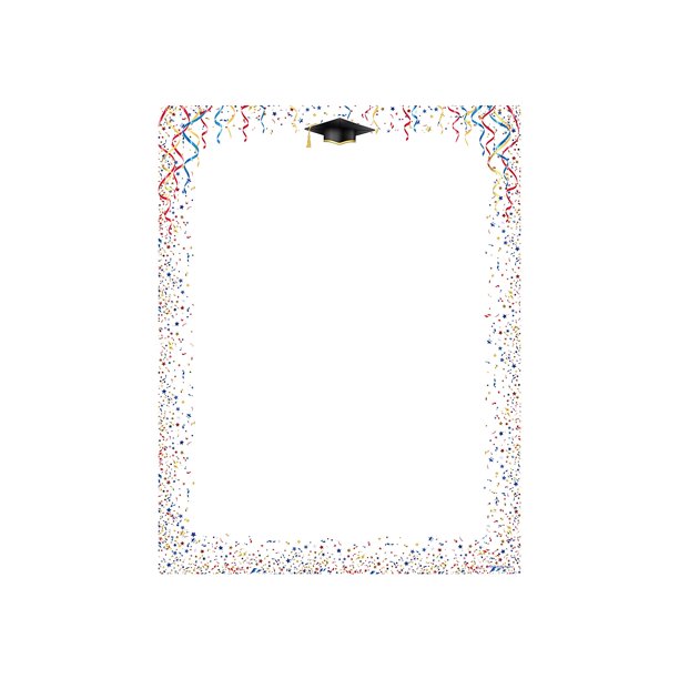 Great Papers! Celebrate Graduation Letterhead Multicolor 80/Pack ...
