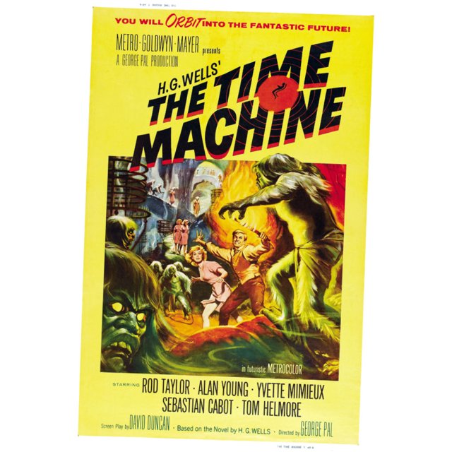 Time Machine The Movie Poster 24In x36In Art Poster 24x36 Multi-Color ...