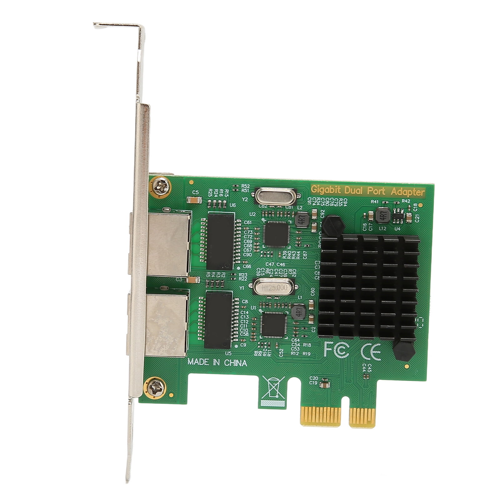 Tarjeta De Red PCI E NIC, Adaptador De Puerto PCIe De 2 Puertos ...
