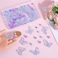 100Pcs 4 Styles Acrylic Beads Mixed Color 8~31x8~41x4mm Hole: 1~2mm ...