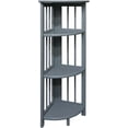 Springg Mission 4-Shelf Corner Folding Bookcase, Slate Gray - Walmart.com