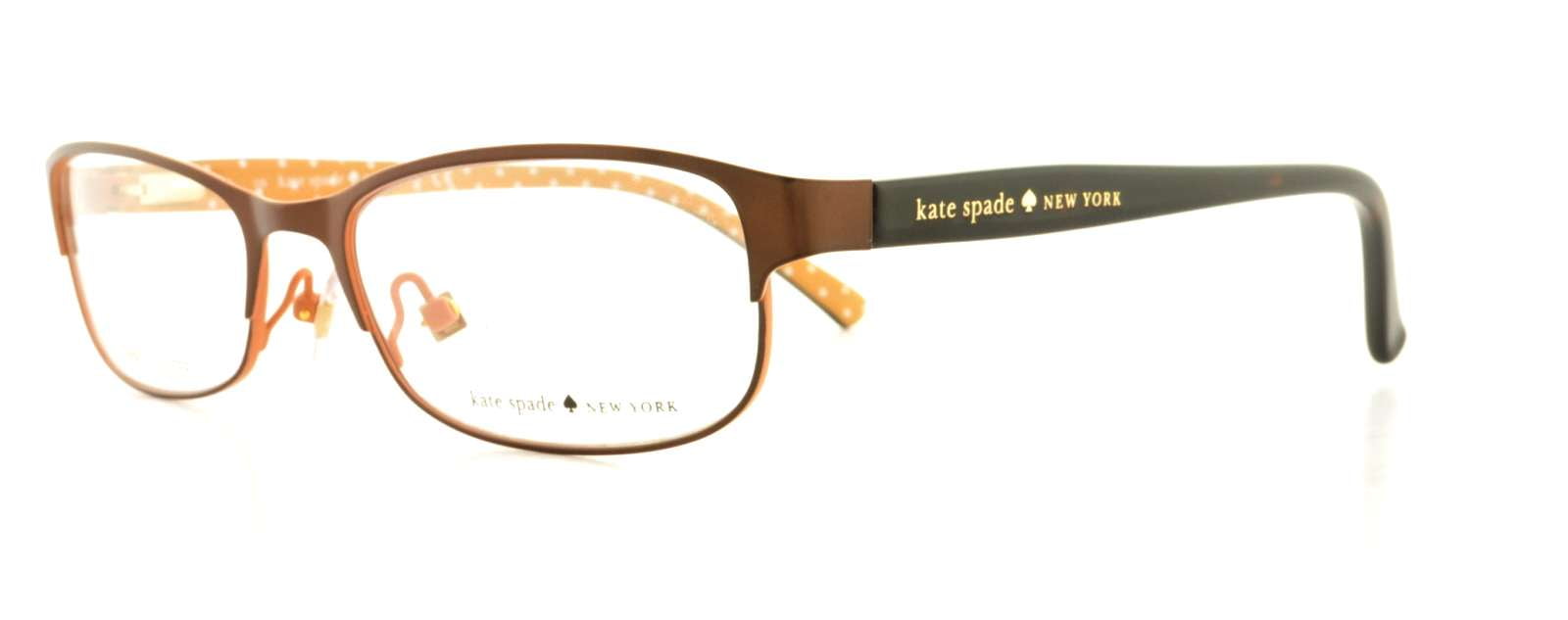 KATE SPADE Eyeglasses AMBROSETTE 0JUV Satin Brown Dots 54MM - Walmart.com