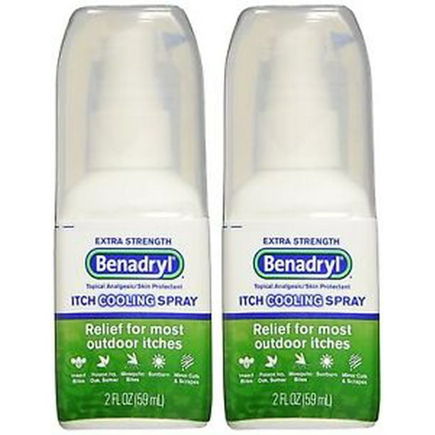Benadryl SPRAY Extra Strength Itch Cooling Spray 2oz ( 2 pack ...
