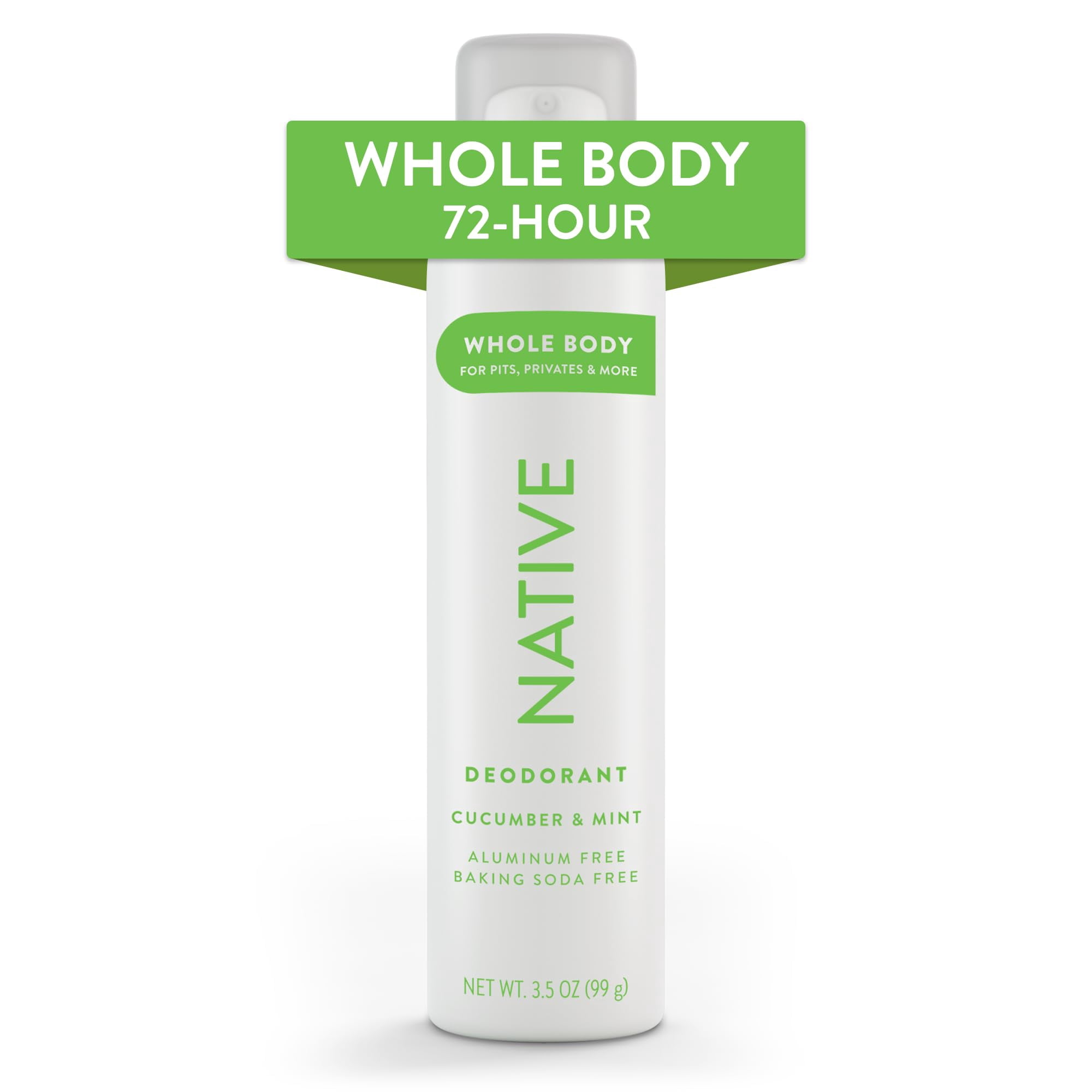 Desodorante en aerosol Native Whole Body, 72 horas, protección contra ...