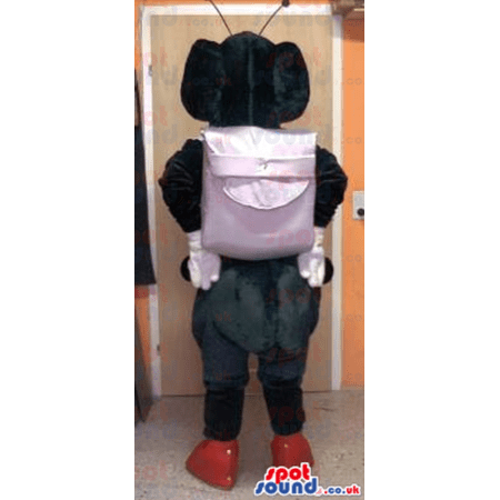 Funny Black Ant With White Gloves And Red Shoes - Animal mascots-Animal ...