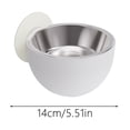 2 Pcs Wall Magnetic Dog Bowl 5.51 Inch Stainless Steel, Elevated Pet ...