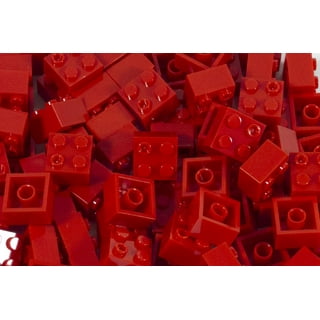 IMEX 1x2x1/3rd Stud Red Interlocking Building Bricks 200 Pack ...