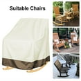 4 PCS Baokaler Outdoor Chair Covers, Large Lawn Sofa Covers, Outdoor ...