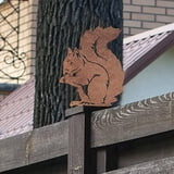 FitBest Outdoor Garden Yard Decoration Metal Rust Decoration Squirrel ...