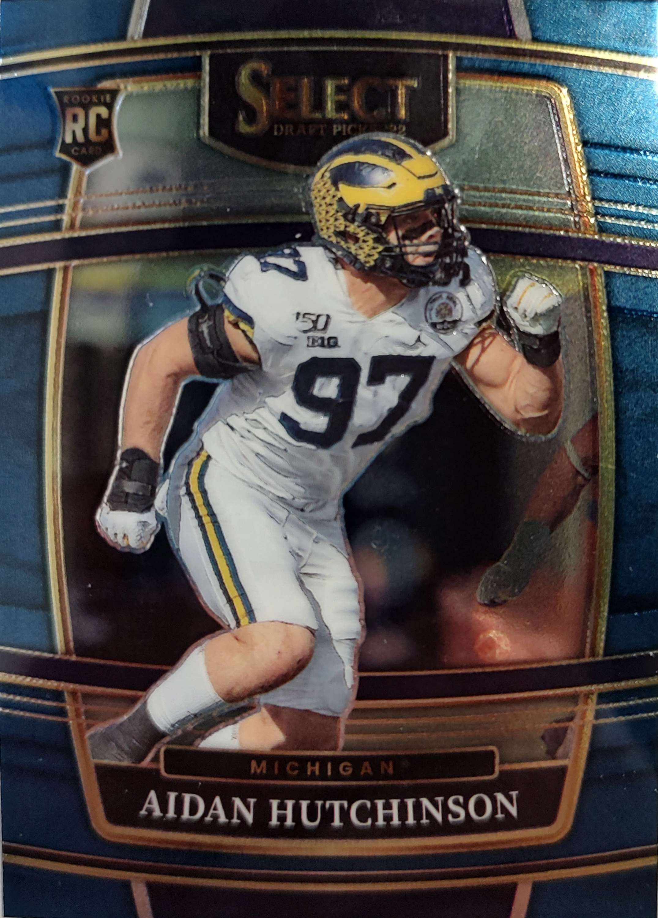 NFL 2022 Panini Select Draft Picks Aidan Hutchinson Blue Concourse ...