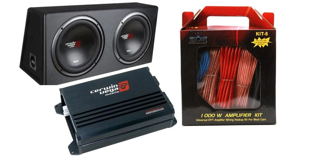 Cerwin-Vega XED Series 300W Mono Amplifier with 12" Dual Loaded Slot ...