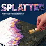 FolkArt Drizzle Blower and Splatter Set, Durable Tools for Fluid Paint ...