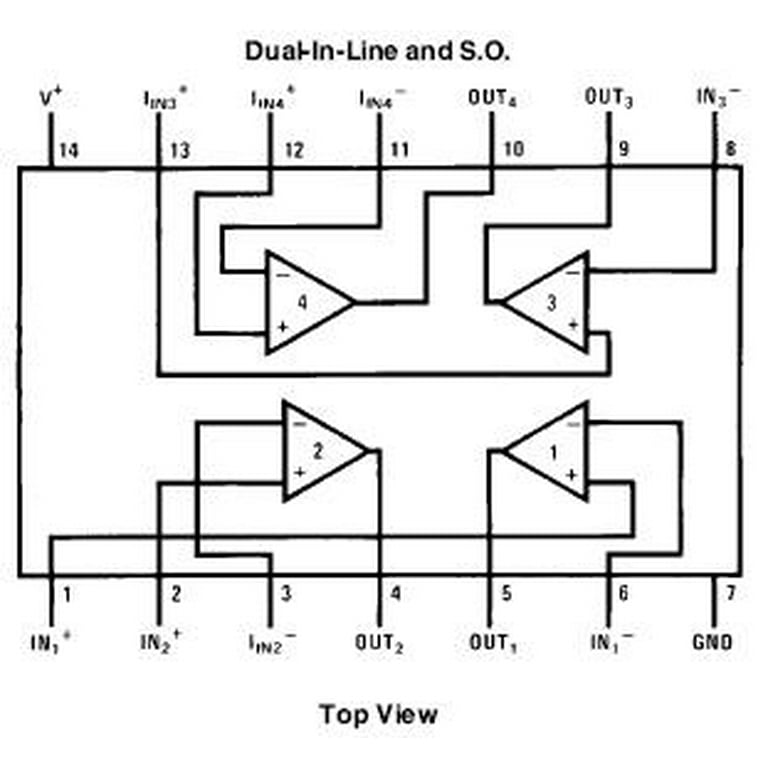 LM224 Operational Amplifier Pinout, Datasheet, Equivalent,, 52% OFF