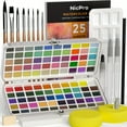 100/128/168 Colors Watercolor Paint Set with Metallic/Macaron ...