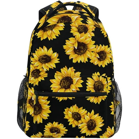Sunflower Backpack Middle College Student Bookbag Travel Daypack for ...