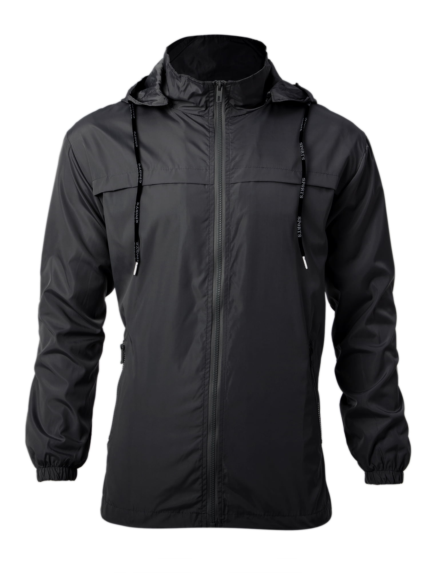 SAYFUT Men's Outdoor Winter Jackets with Hooded Jacket Windbreaker Rain ...