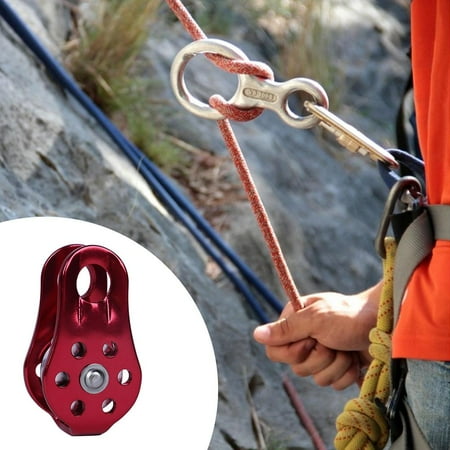 High-Strength Pulley Single Aluminum Rescue Pulley for Rescue Equipment ...
