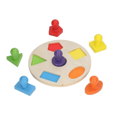 Geometric Shape Board, Early Learning Colorful Interactive Skill ...