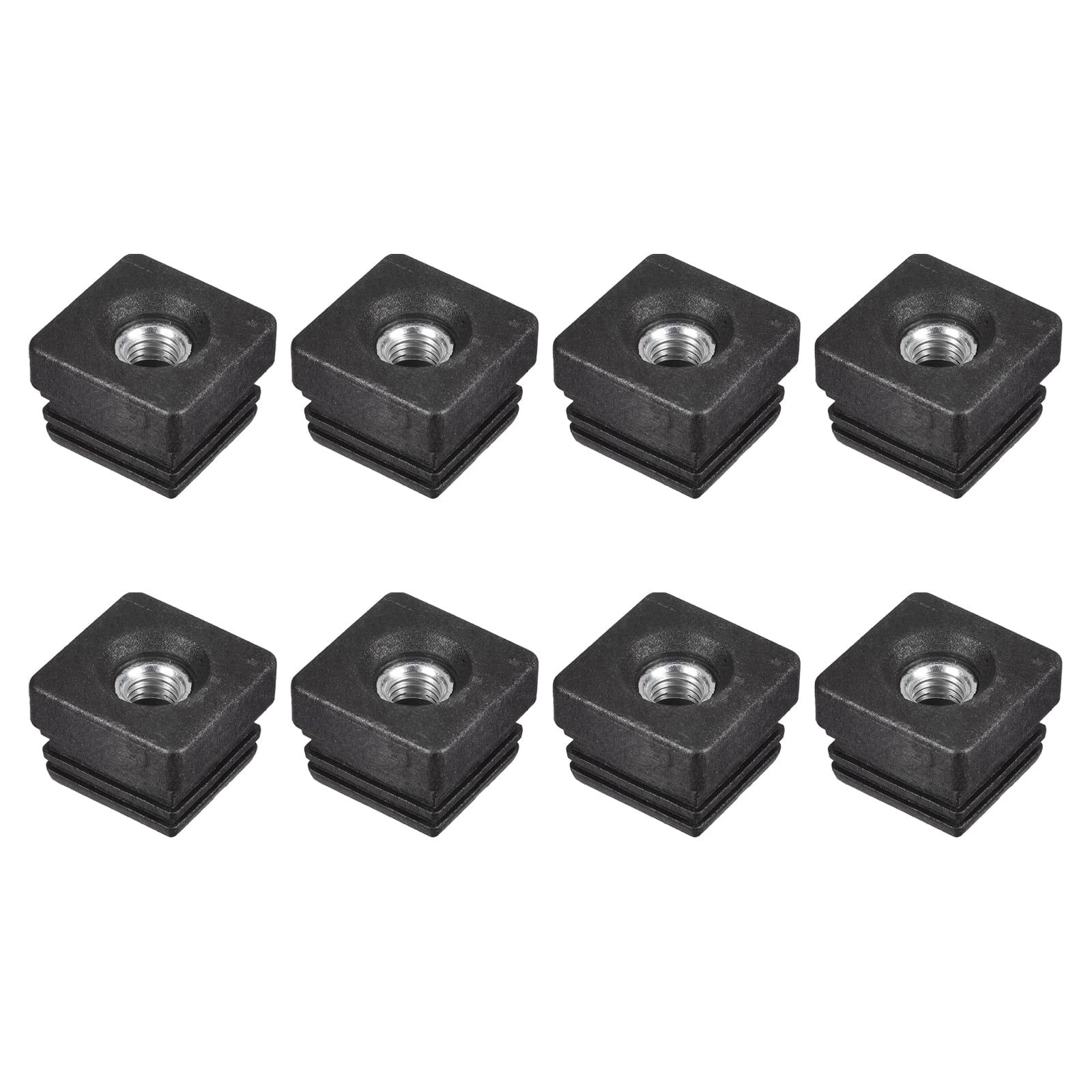 8Pack Inserts for Square Tubes with M10 Thread, for 1.26"x1.26" OD ...