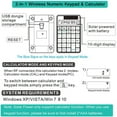 2.4G Mini 2-in-1 Wireless USB Numeric Keypad With Calculator Display ...