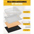 Accessories Set for Bella Air Fry Toaster Oven, Baking Pans, Parchment ...