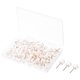 Uxcell Push Pins Round Head Map Tacks Thumb Steel Point, Clear Rose ...