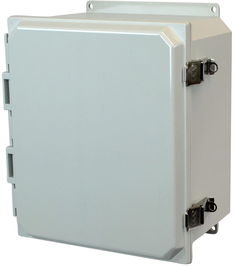 Allied Moulded AMP1206LF Metal Snap Latch Hinged Solid Opaque Cover ...