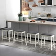 Costway 2 PCS 24" Counter Height Bar Stools Backless Bar Stools with ...