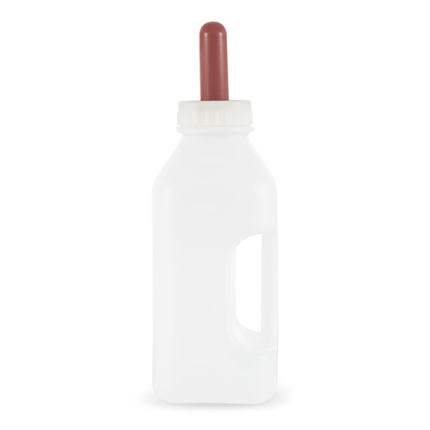 Tuff Stuff Products LBSH2 Screw Neck Nipple 2 Quart Calf Milk Bottle ...