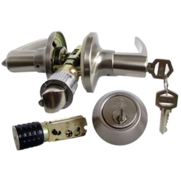 Mobile Home Lever Entry Lock and Deadbolt Set, Stainless Steel ...