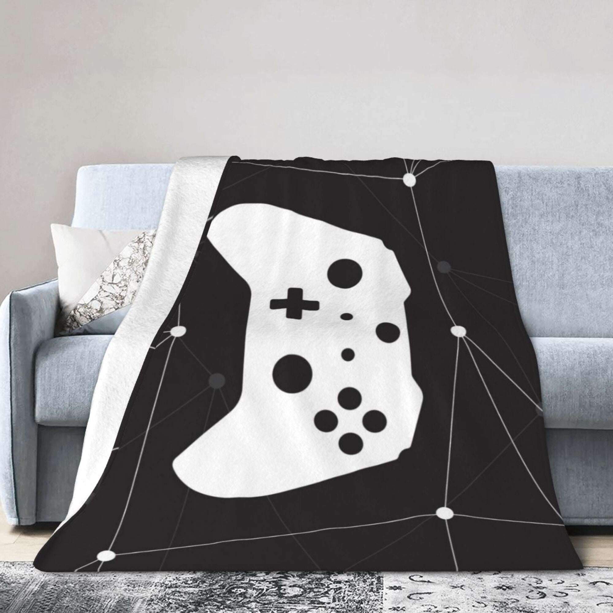 DouZhe Ultra-Soft Micro Fleece Lightweight Flannel Bed Blanket, Gaming ...