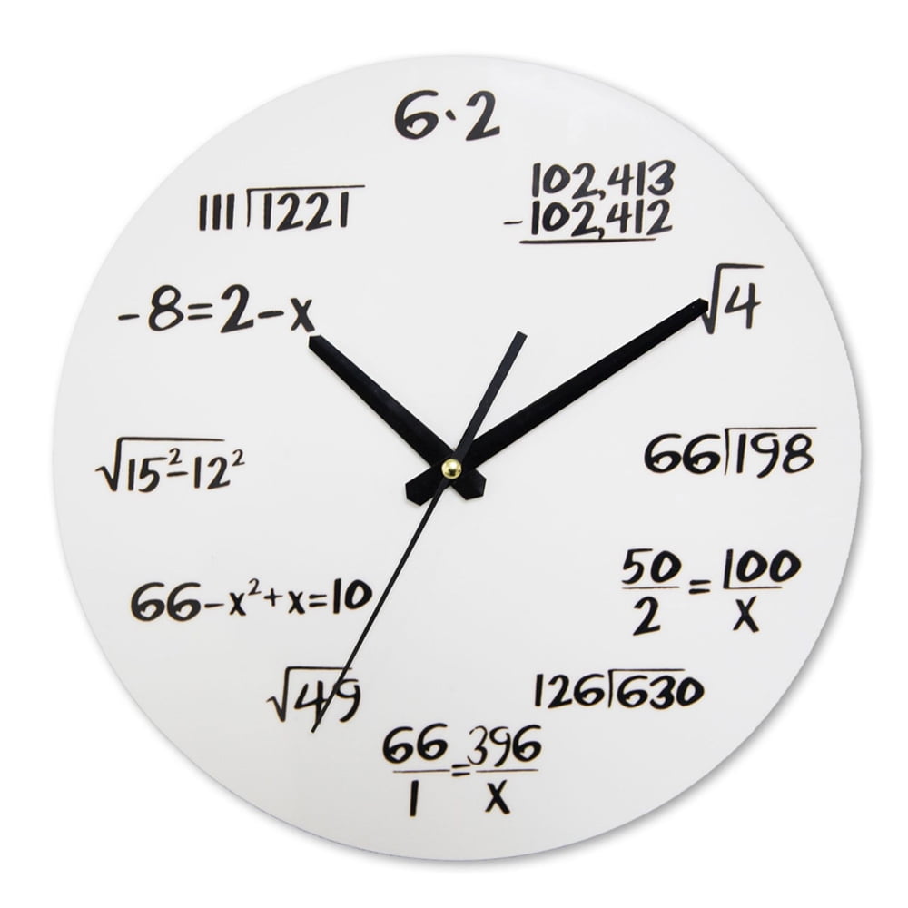 Mathematics wall clock, a unique gift for tachers/students/engineers ...