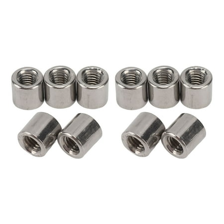 Female Thread Coupling Nuts, Standard Size Round Coupling Nut 50PCS 304 ...