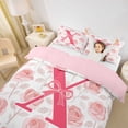 Catabedysis Girly Floral Monogram X Duvet Cover Queen,Dreamy Princess ...