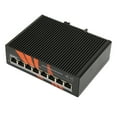 Industrial Ethernet Switches 8 Port Unmanaged DIN Rail Minus 40 to 75 Degree Centigrade 12 to ...