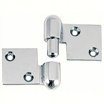 Perko 0120DP2CHR Chrome Plated Bronze 6" x 1-1/8" Strap Hinge - 1 Pair ...