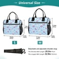 ALAZA Star Rabbits Print Cooler Lunch Bag Insulated Reusable Lunch Tote ...