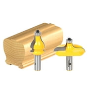 2 Bit Handrail Router Bit Set - Standard/Flute - Yonico 18224 - Walmart.com