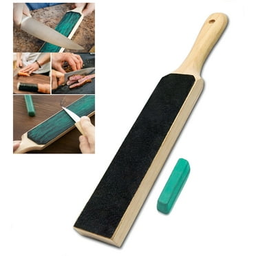 SHARPAL 205H Double-sided Leather Strop (Genuine Cowhide) 13.2" x 2.4 ...