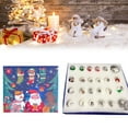 Daoag 2024 Countdown Christmas Christmas Jewelry Set 24 Rings Necklace