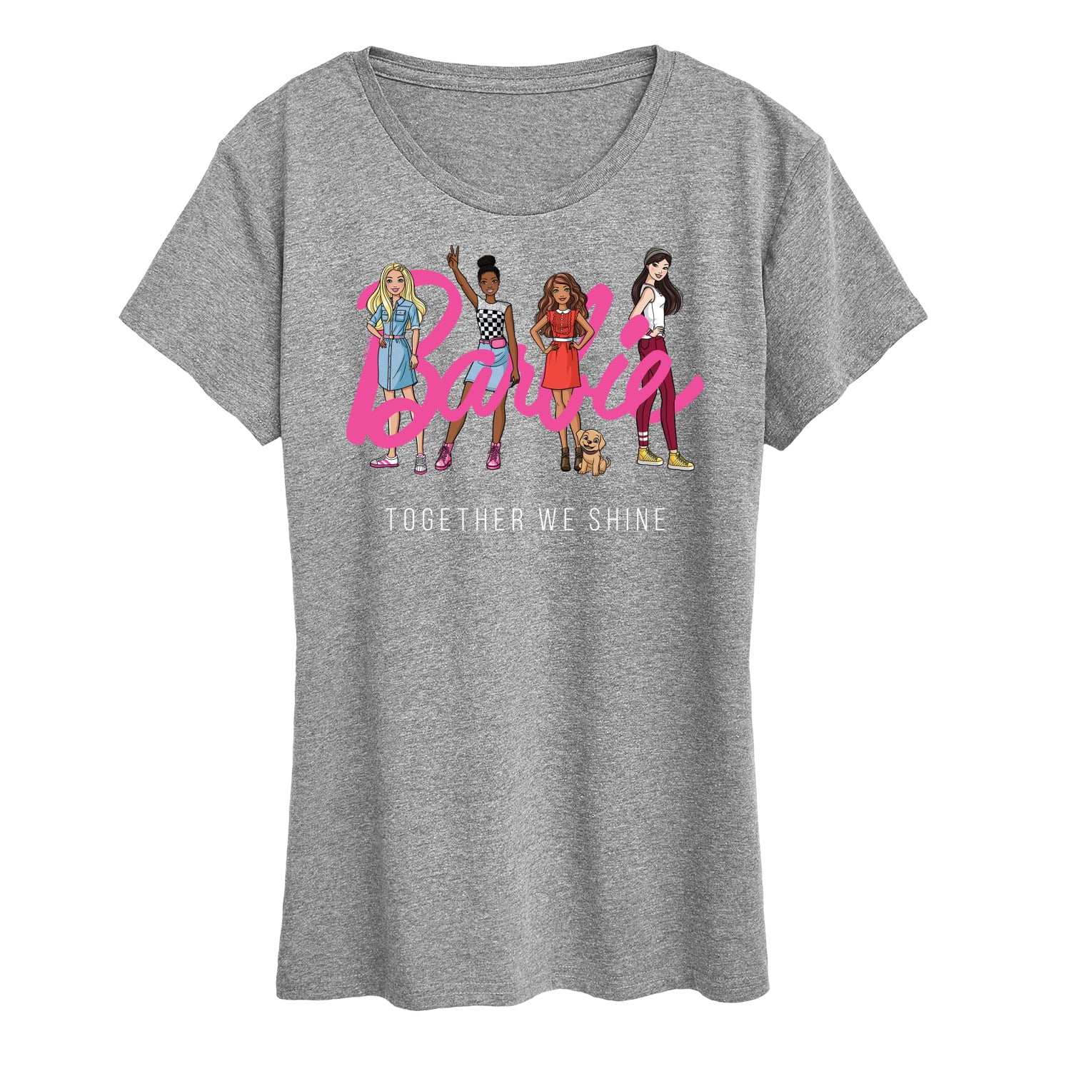 Barbie - Together We Shine - Girl Empowerment - Women's Short Sleeve ...