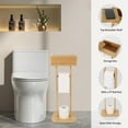 Free Standing Toilet Paper Holder Stand, JATCSG Rotating Toilet Wipes ...