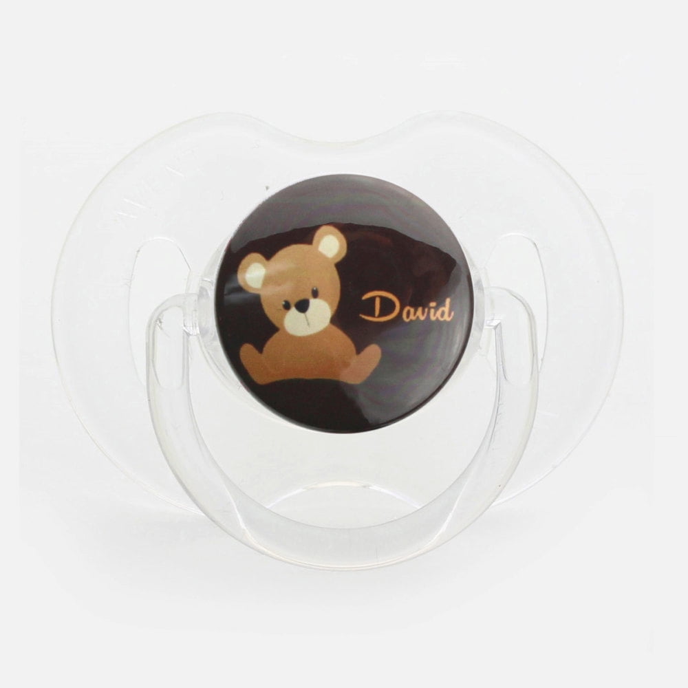 Personalized Name Teddy Bear Pacifier - Walmart.com