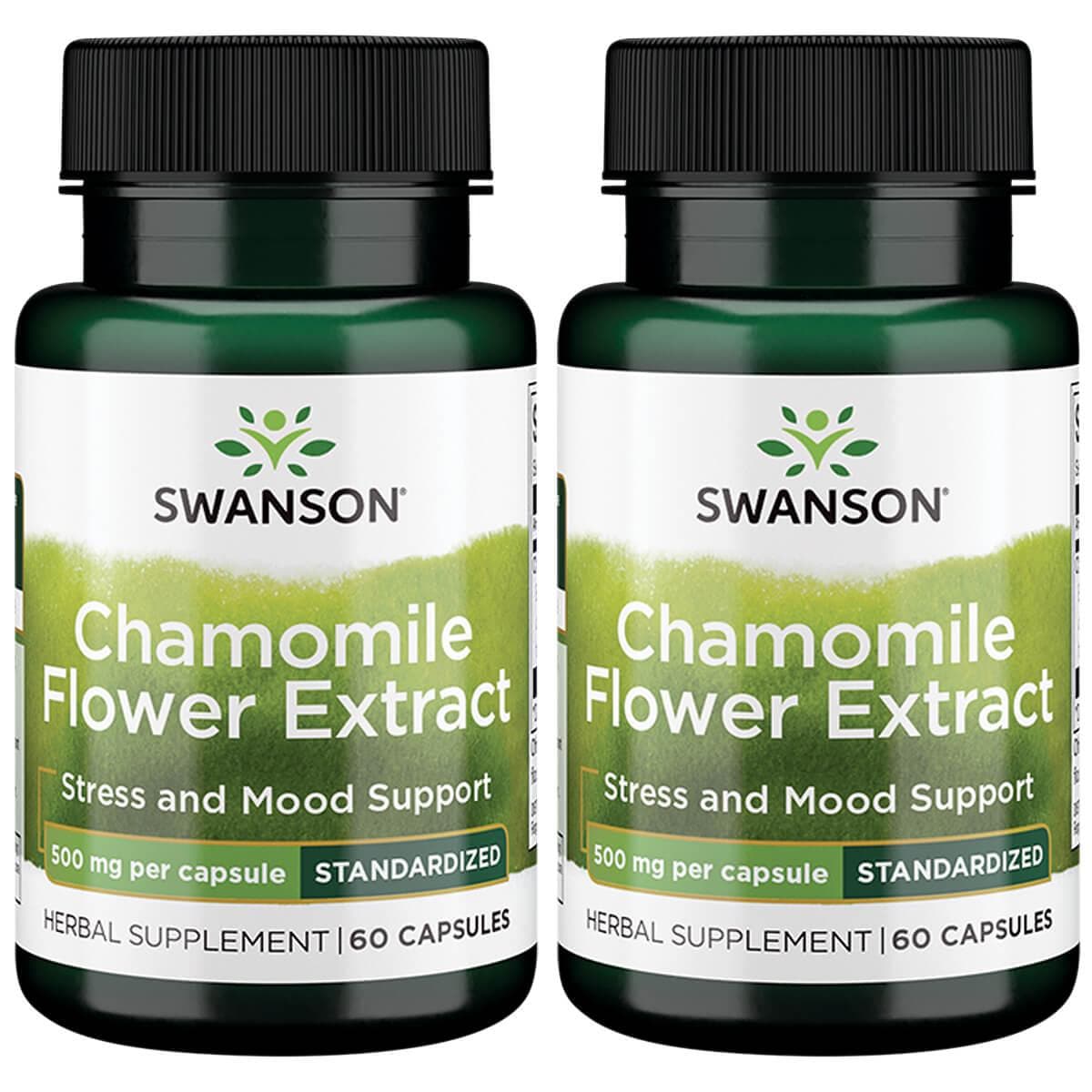 Swanson Chamomile Flower Extract - Standardized Apigenin 500 mg 60 Caps ...