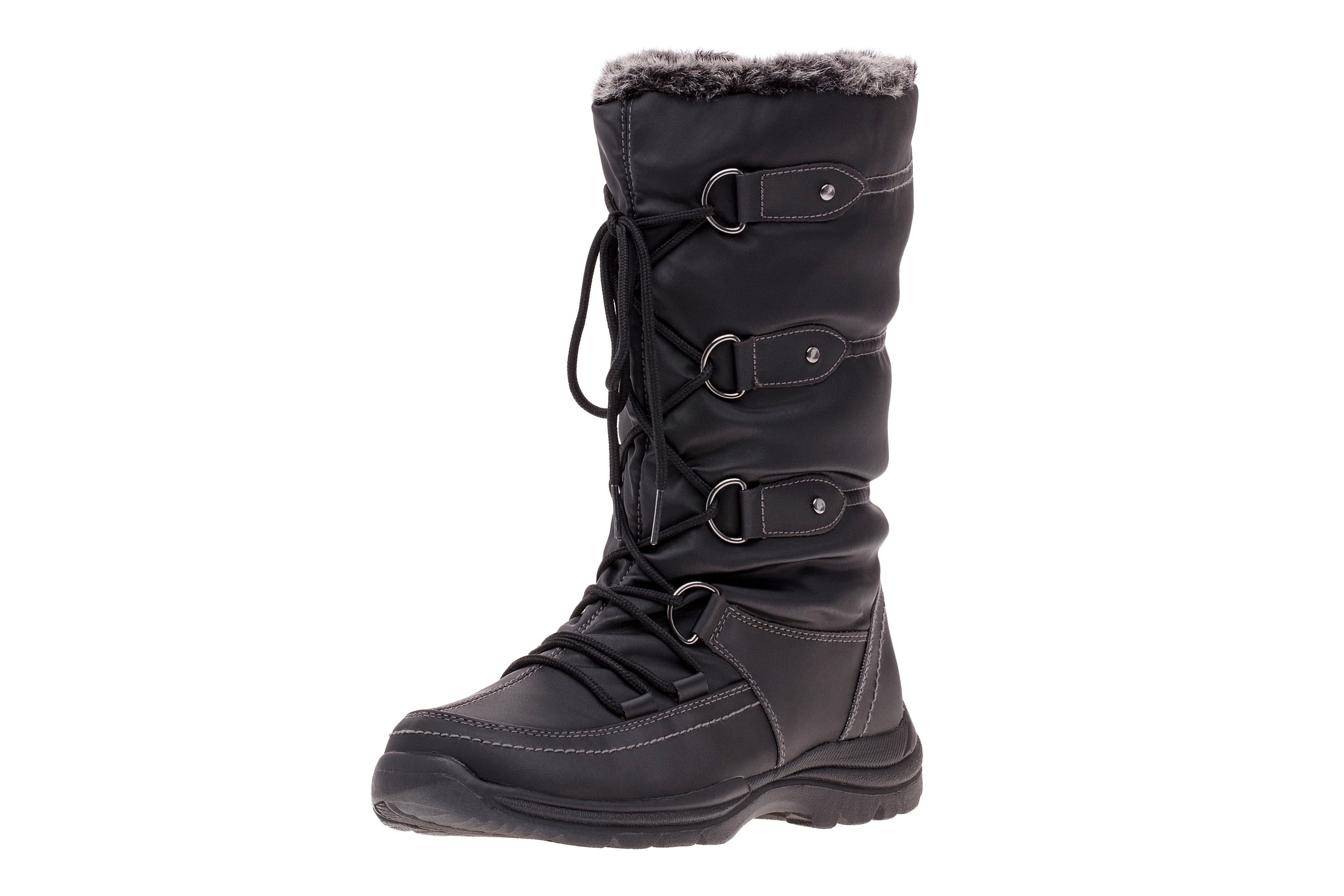 Weatherproof Moria Womens Snow Boots with Lace-Up Closure All-Weather ...
